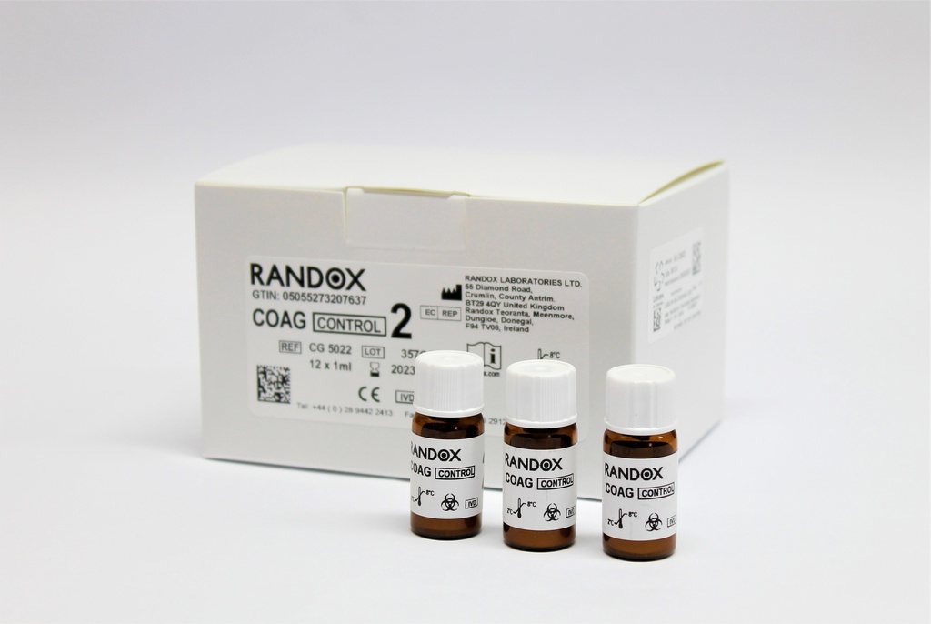 Control Coagulación Tercera Opinión Nivel 2 Randox (UK). | Labcare de Colombia S.A.S